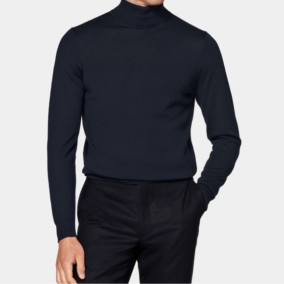 Suitsupply | Sweaters | Suitsupply Navy Turtleneck Pure Australian ...